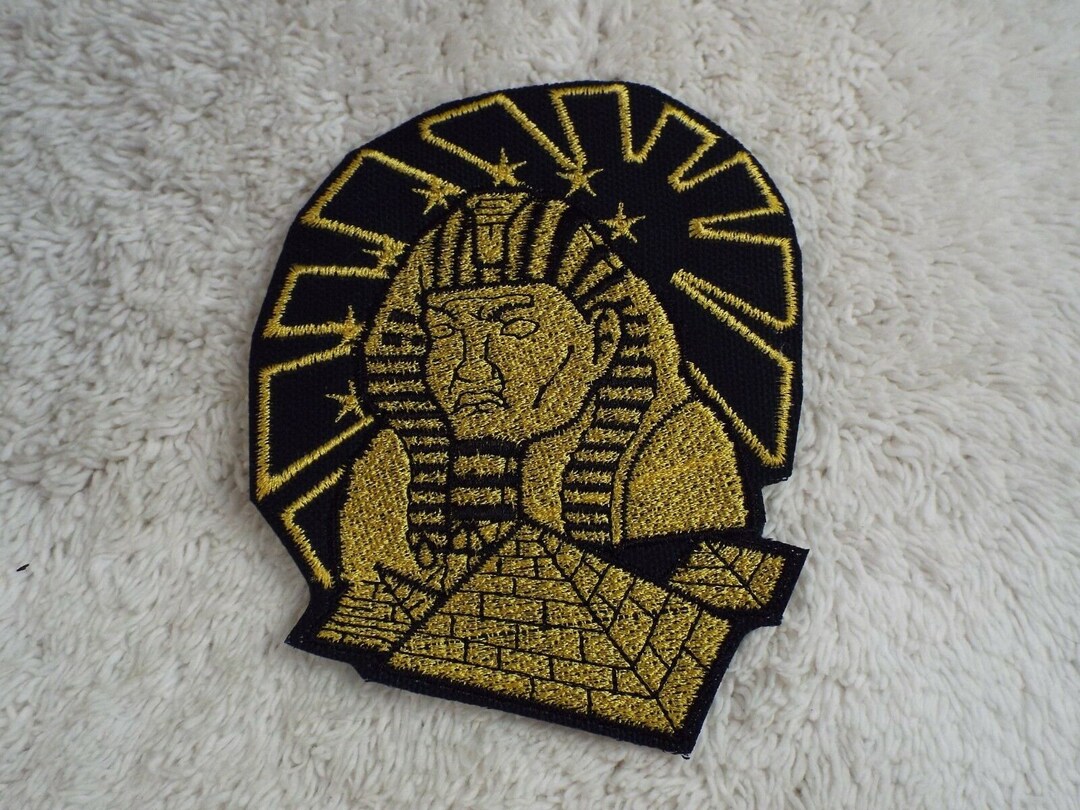 Egyptian Sphinx Pyramid Embroidery Iron-on Patch - Etsy
