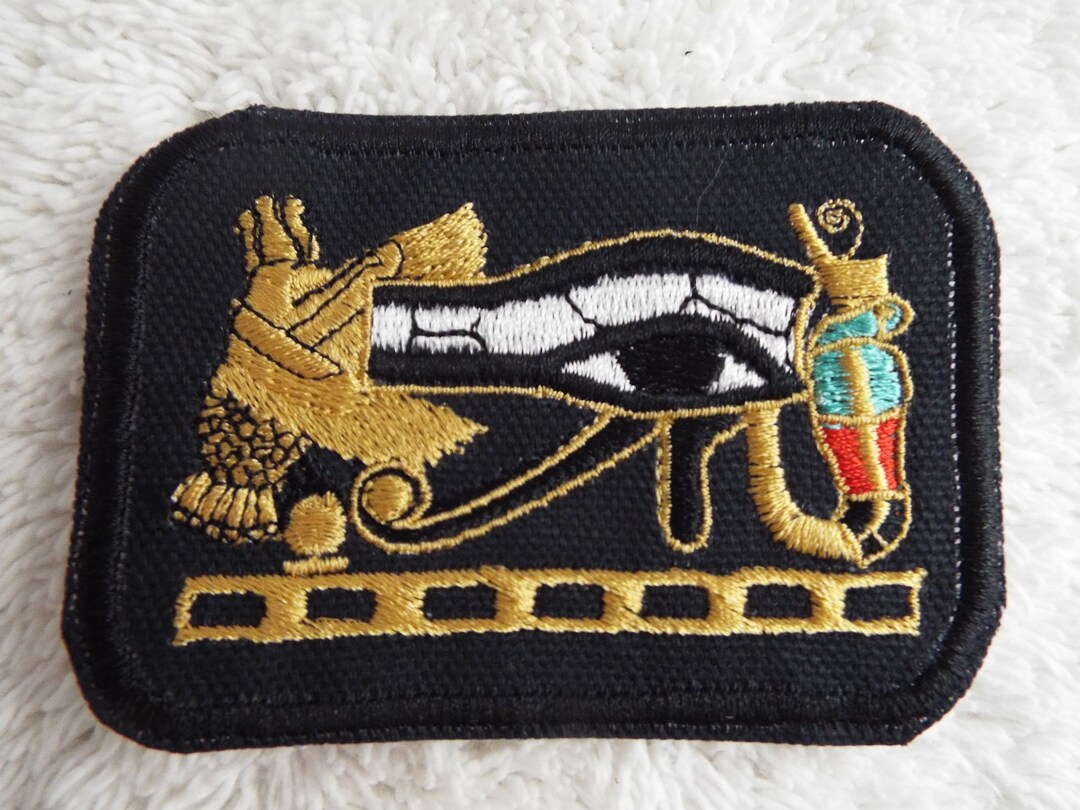 Egyptian Symbols Eye Embroidered Iron on Patch - Etsy