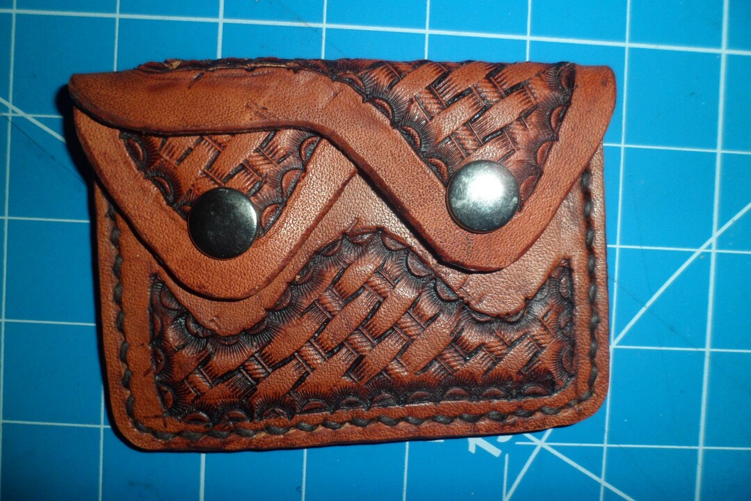 Genuine Leather Two Pocket Pouch - Etsy