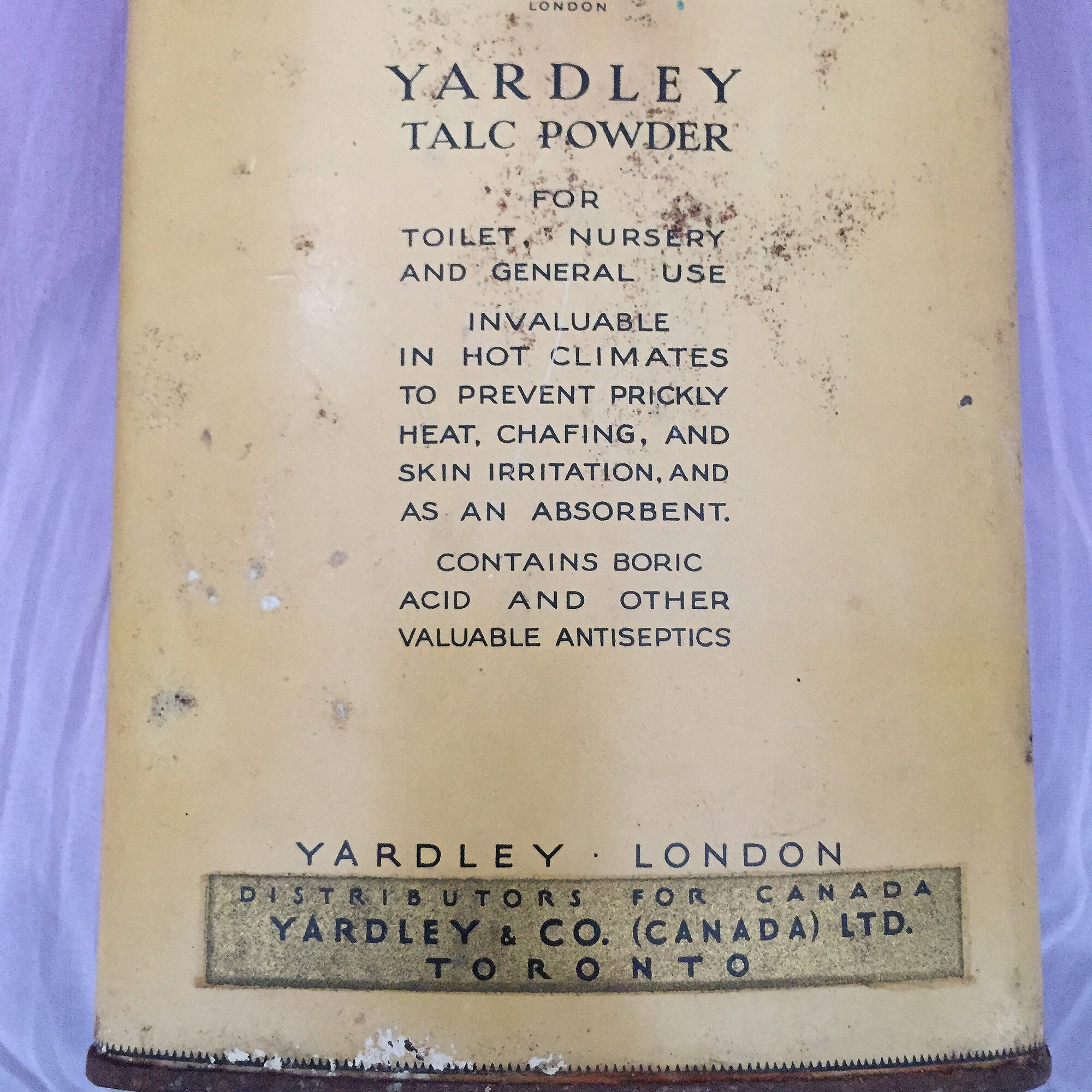 Yardley Old English Lavender Talc Powder. 1950s Vintage. 243g and 6 in ...
