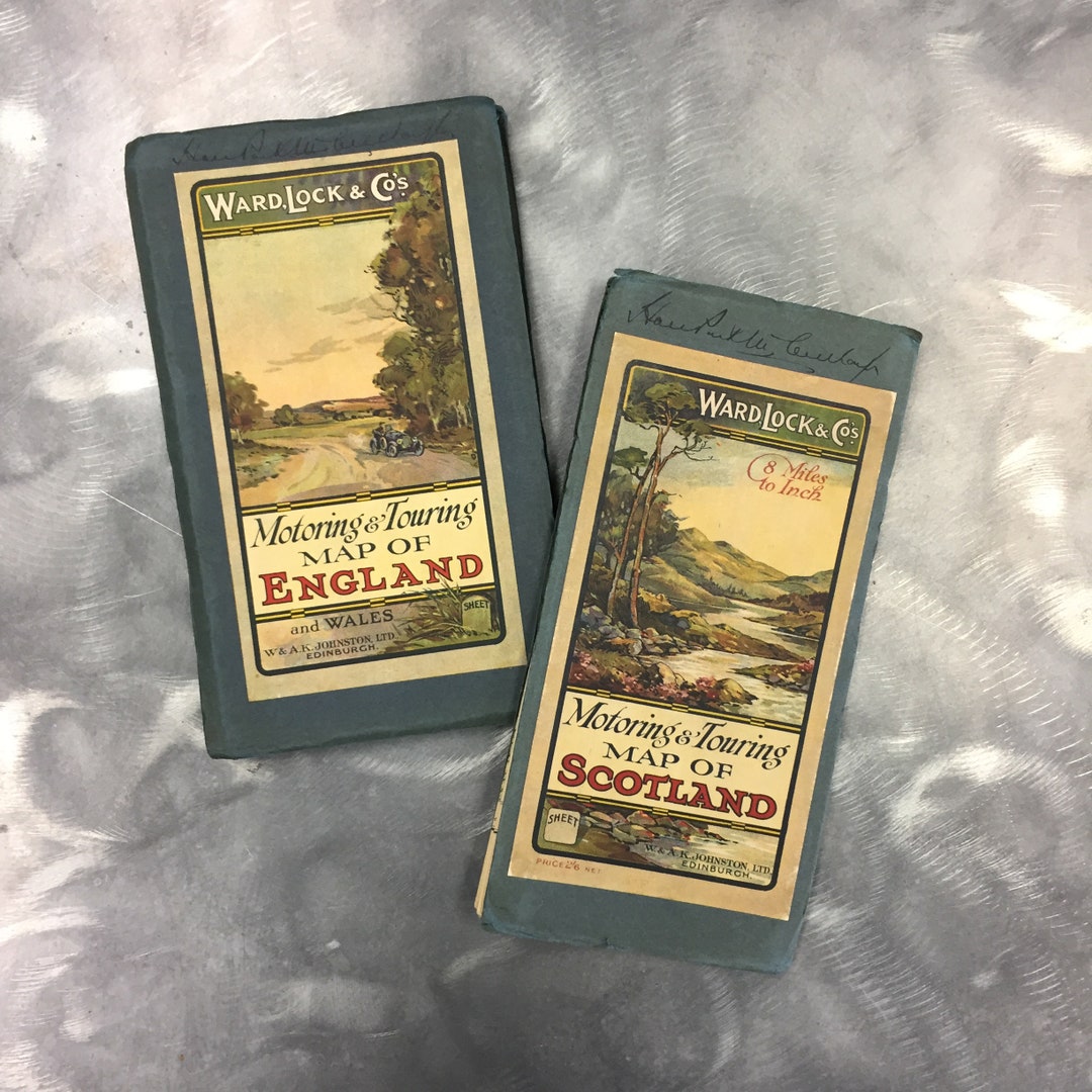 Ward, Lock Co’s Motoring and Touring Maps of England and Scotland ...