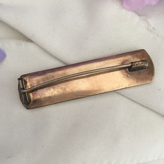Victorian Bar Pin. 1880’s Vintage Amalgamated Metal w… - Gem