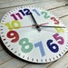 Adorable Wooden Clock for Kids Room - Educational & Fun Wall Decor - Etsy