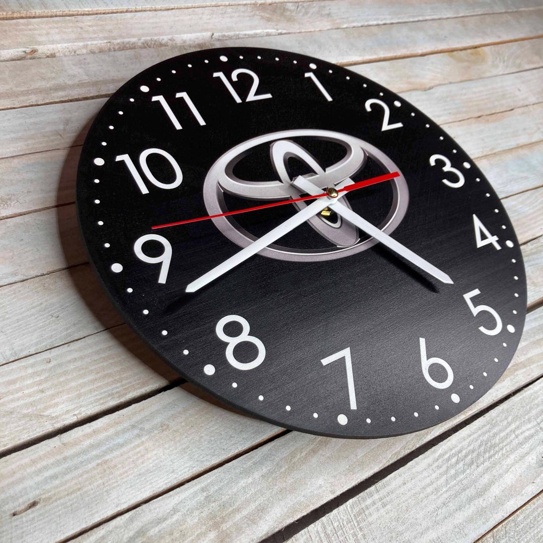 Large Toyota Wall Clock - Nique Housewarming & Toyota Wall Clock for ...