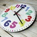 Adorable Wooden Clock for Kids Room - Educational & Fun Wall Decor - Etsy