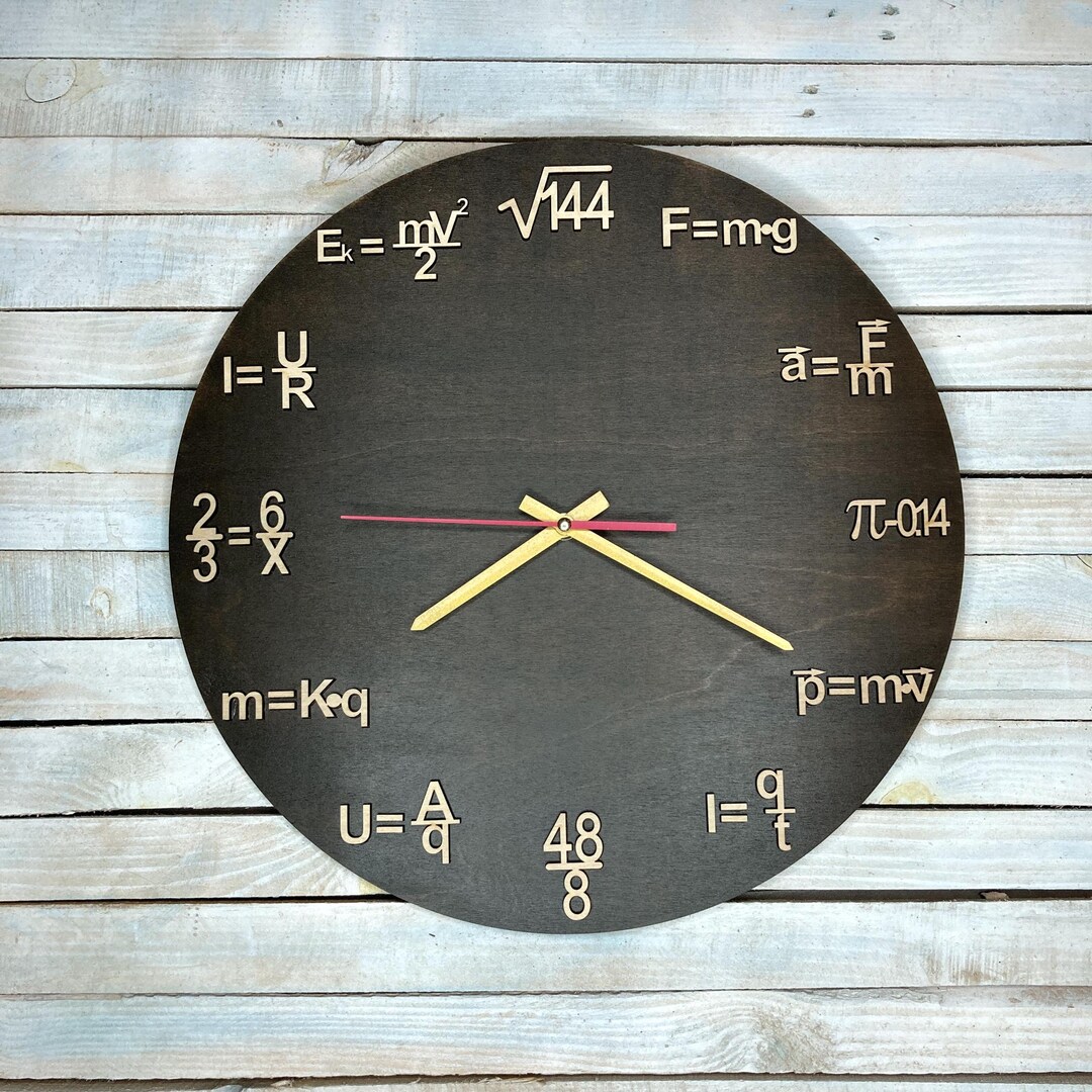 Unique Teacher Wall Clock - Classroom Decor - Etsy