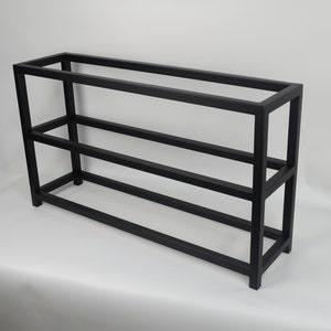 Industrial Metal Entryway Organizer Black Metal Shoe Rack for Home ...