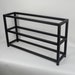 Industrial Metal Entryway Organizer Black Metal Shoe Rack for Home ...