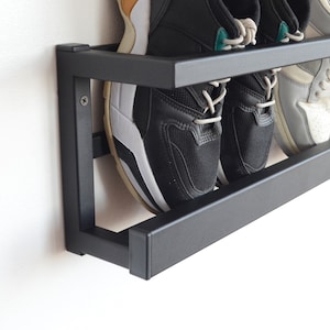 Entryway Metal Wall Mounted Shoe Storage Industrial Schuhregal Shelf ...
