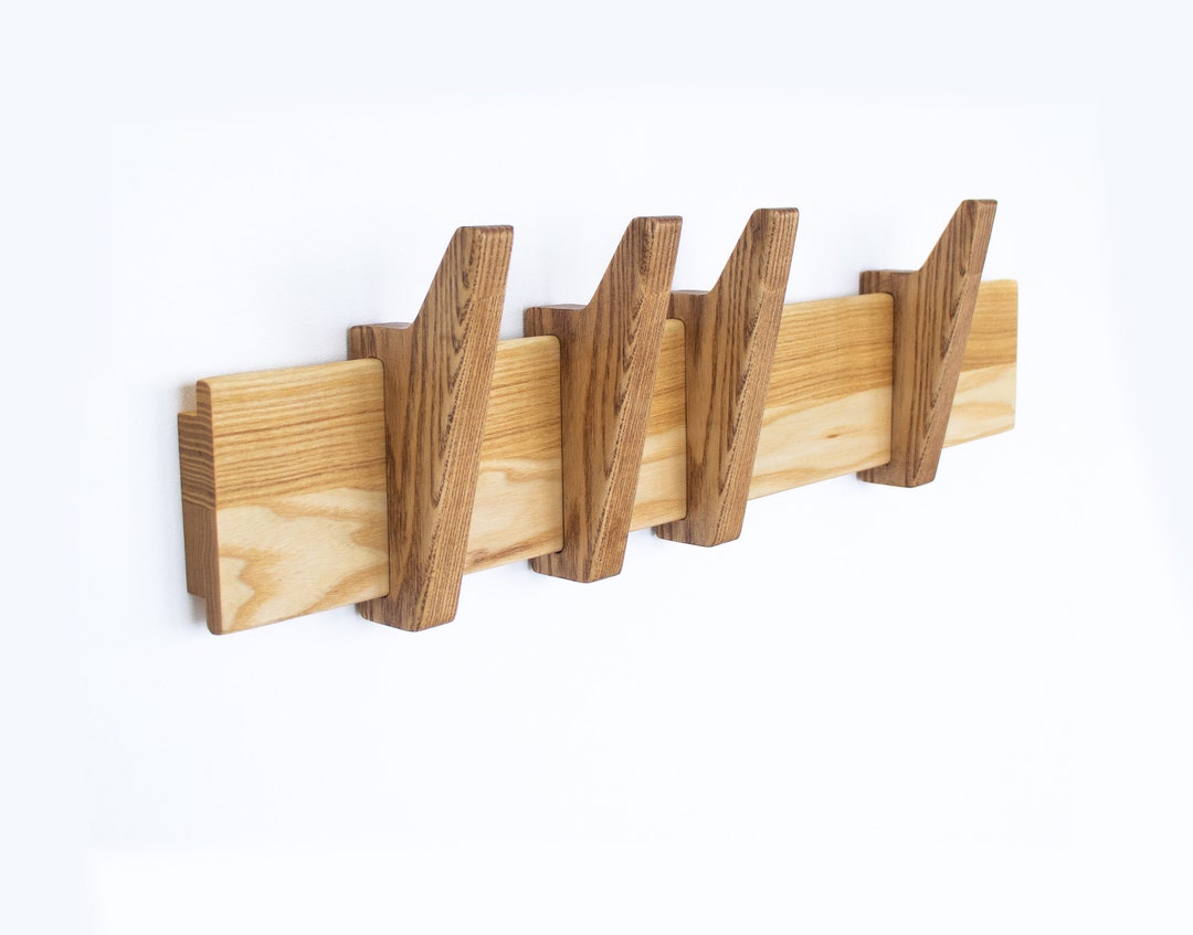 Entryway Wall Mounted Coat Rack With Hooks Hallway Storage Organization ...