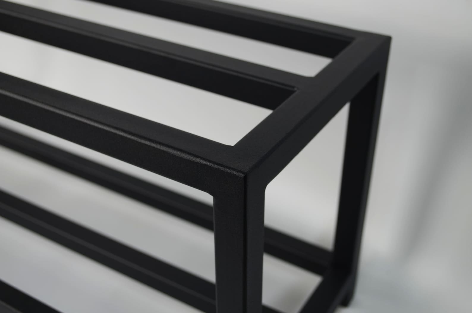 Hallway 2 Tier Metal Shoe Rack Entryway Modern Custom Shoe Organizer ...