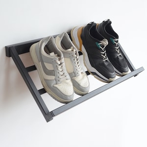 Entryway Wall Mount Metal Shoe Rack Industrial Schuhregal Metal Modern ...
