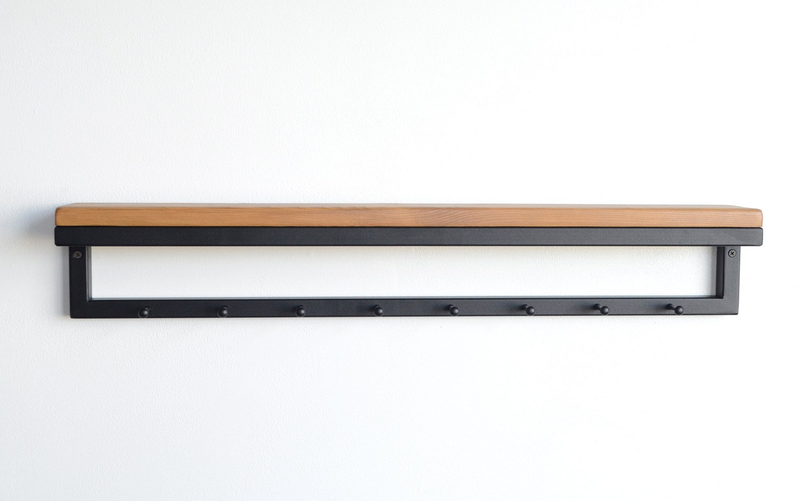 Entryway Wall Mounted Coat Rack With Hooks Industrial Metal Decor ...