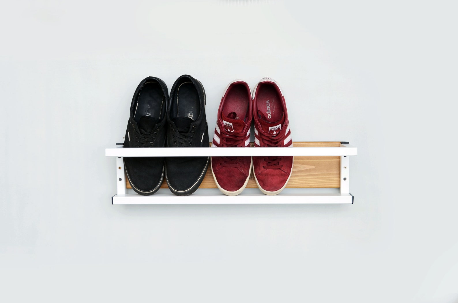 Metal Wall Mount Industrial Shoe Rack Entryway Custom Shoe - Etsy