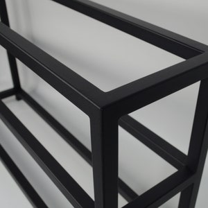 Industrial Metal Entryway Organizer Black Metal Shoe Rack for Home ...