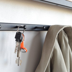 Entryway Wall Mounted Coat Rack With Hooks Industrial Metal Decor ...