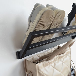 Entryway Metal Wall Mounted Shoe Shelf Industrial Schuhregal Metall ...