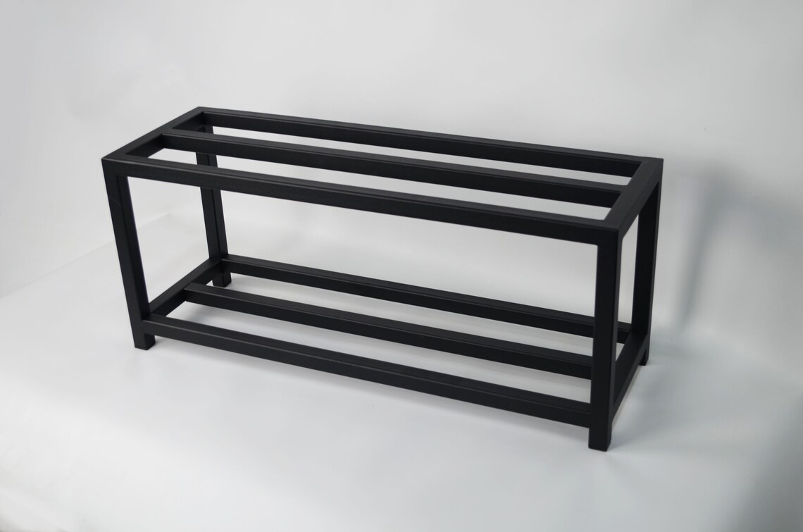 Hallway 2 Tier Metal Shoe Rack Entryway Modern Custom Shoe Organizer ...