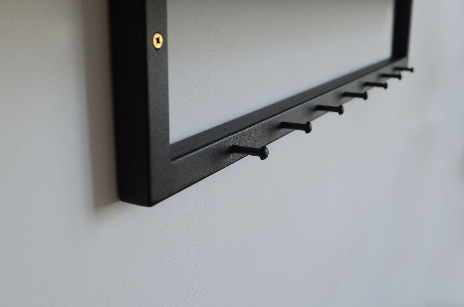 Metal Wall Mount Coat Rack With Shelf Clothing Hanger Rack | Etsy