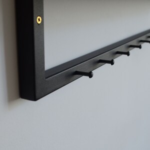 Metal Wall Mount Coat Rack With Shelf Clothing Hanger Rack | Etsy