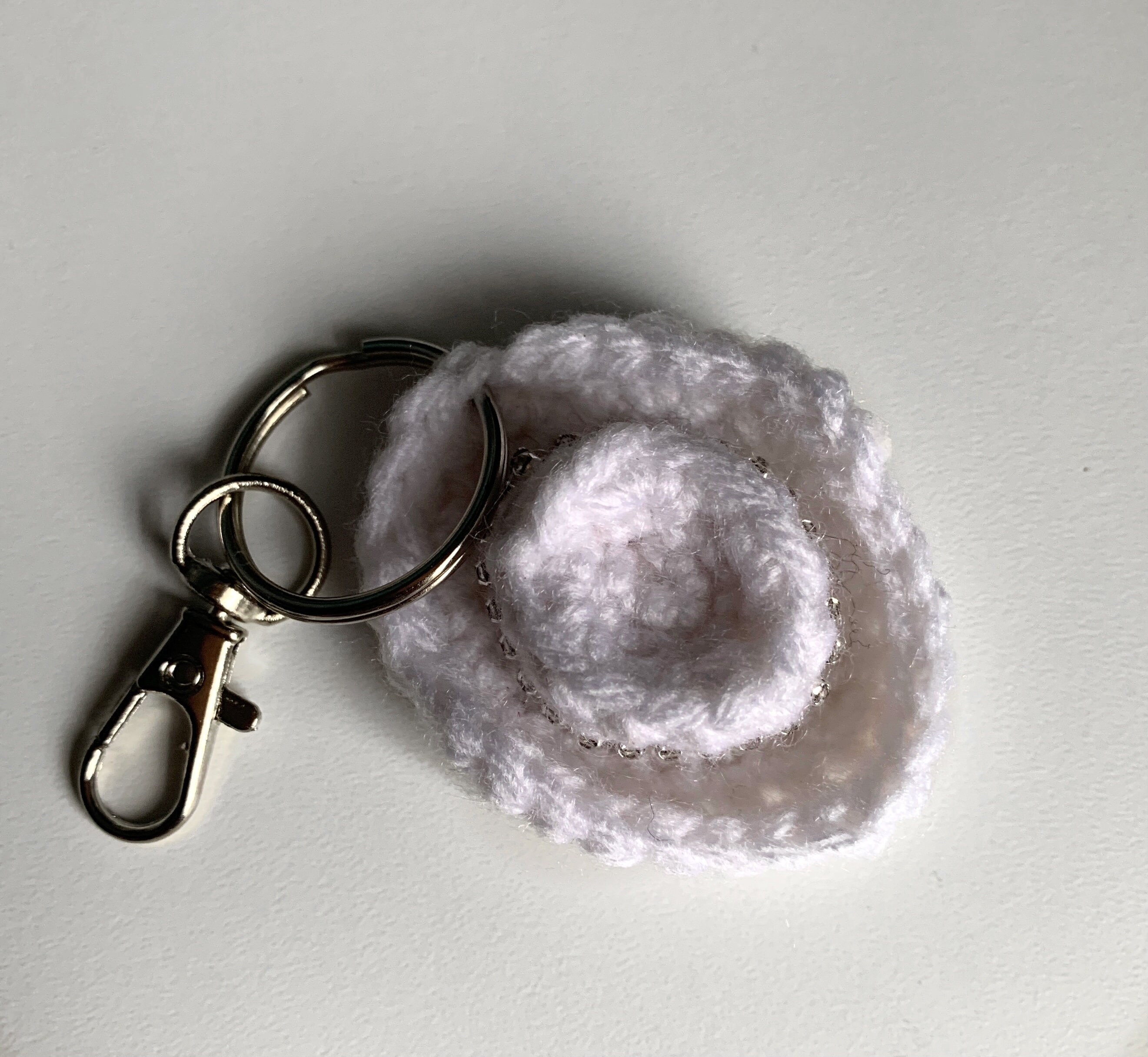 Crochet Rhinestone Cowboy Hat Keychain - Cowboy Hat Keychain - Mini ...