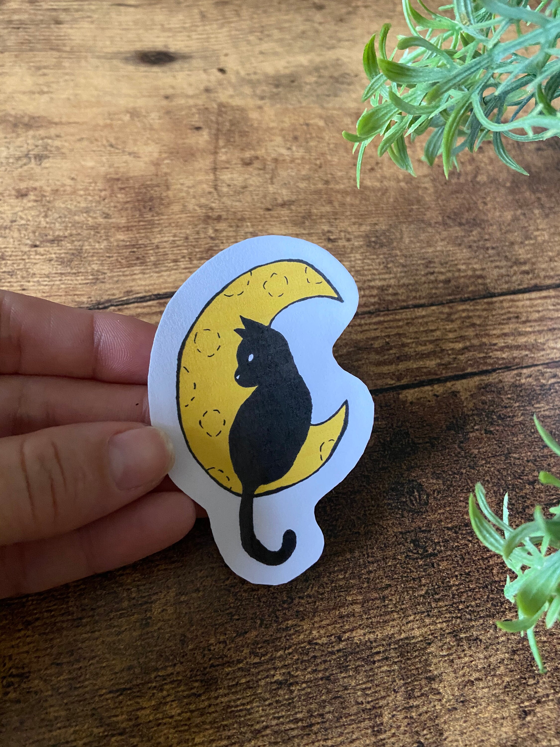 Moon Cat Sticker | Sticker for Laptop | Cute Stickers | Stationary ...