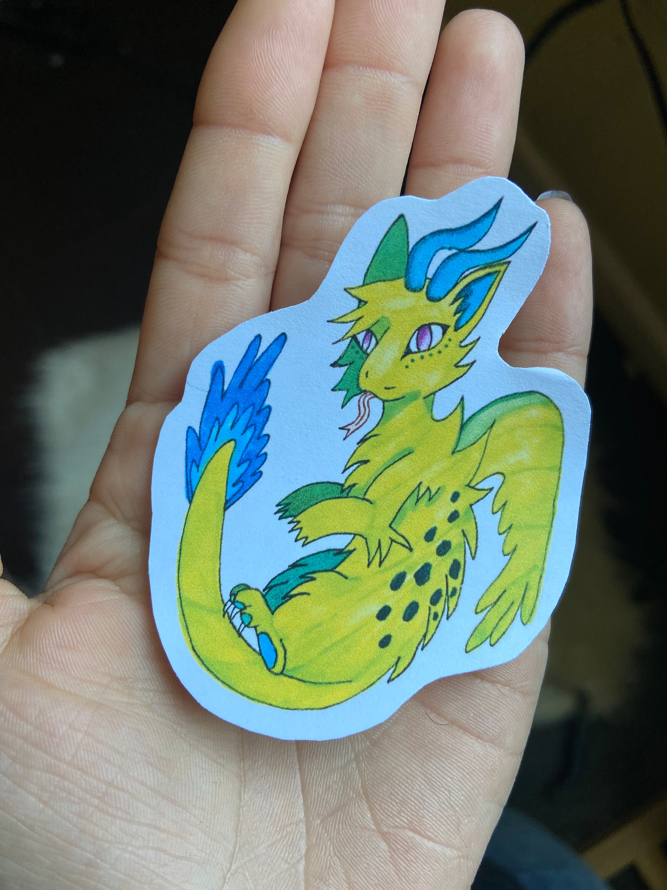 Dragon Sticker Cute Dragon Sticker Fantasy Art Fantasy Dragon Creature ...