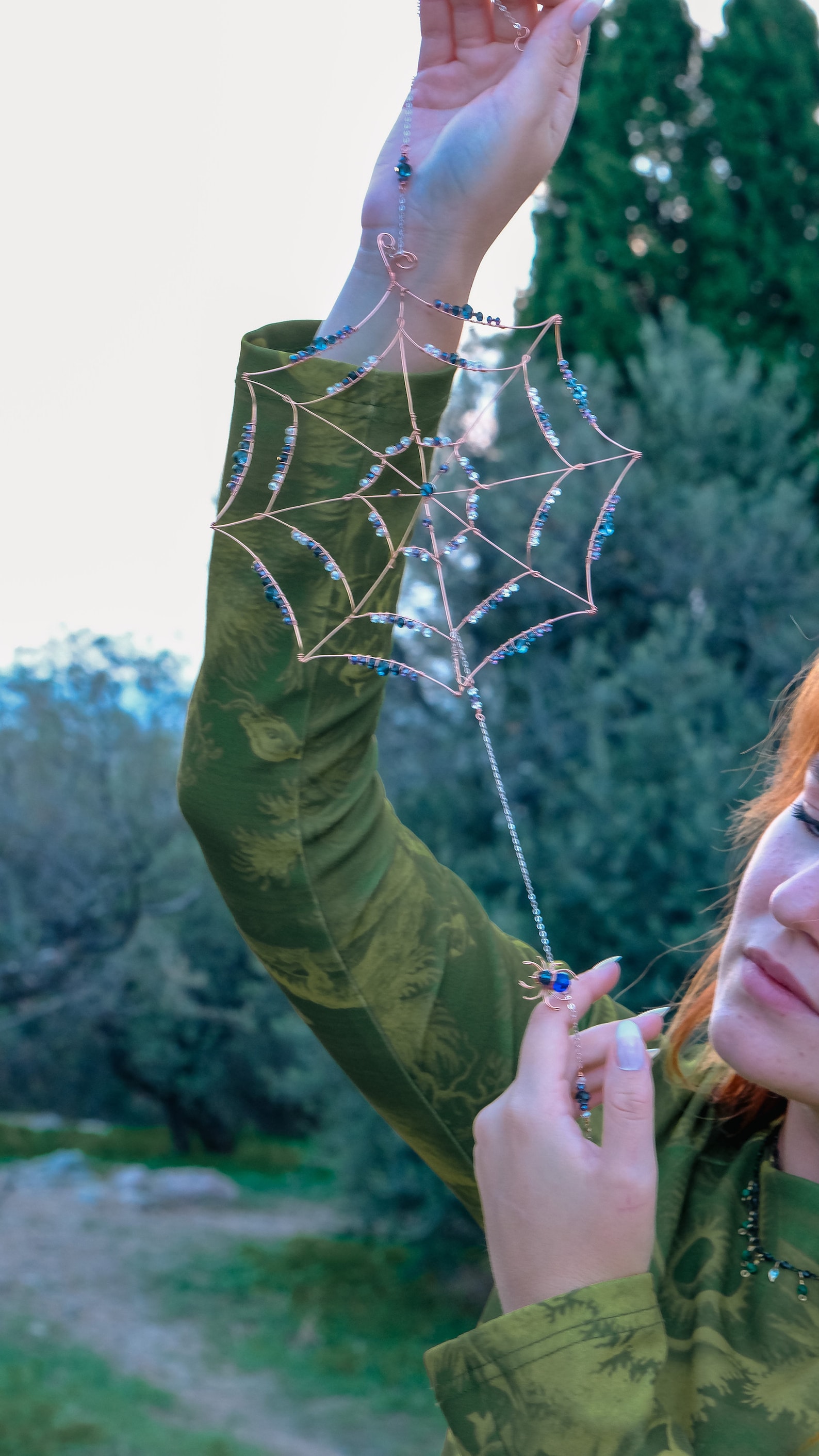 Halloween Wire Suncatcher, Spider Web, Spider Suncatcher, Copper Wire ...