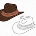 Paniolo Cowboy Hat Feather Lei SVG Hat SVG Paniolo Hat SVG Digital ...