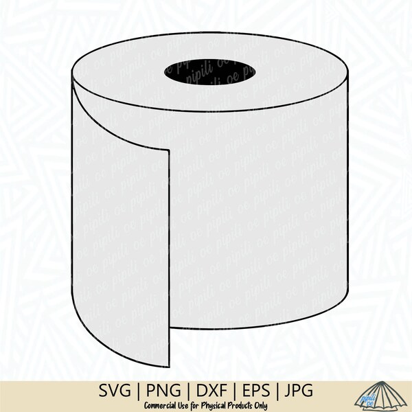Toilet Paper Svg - Etsy