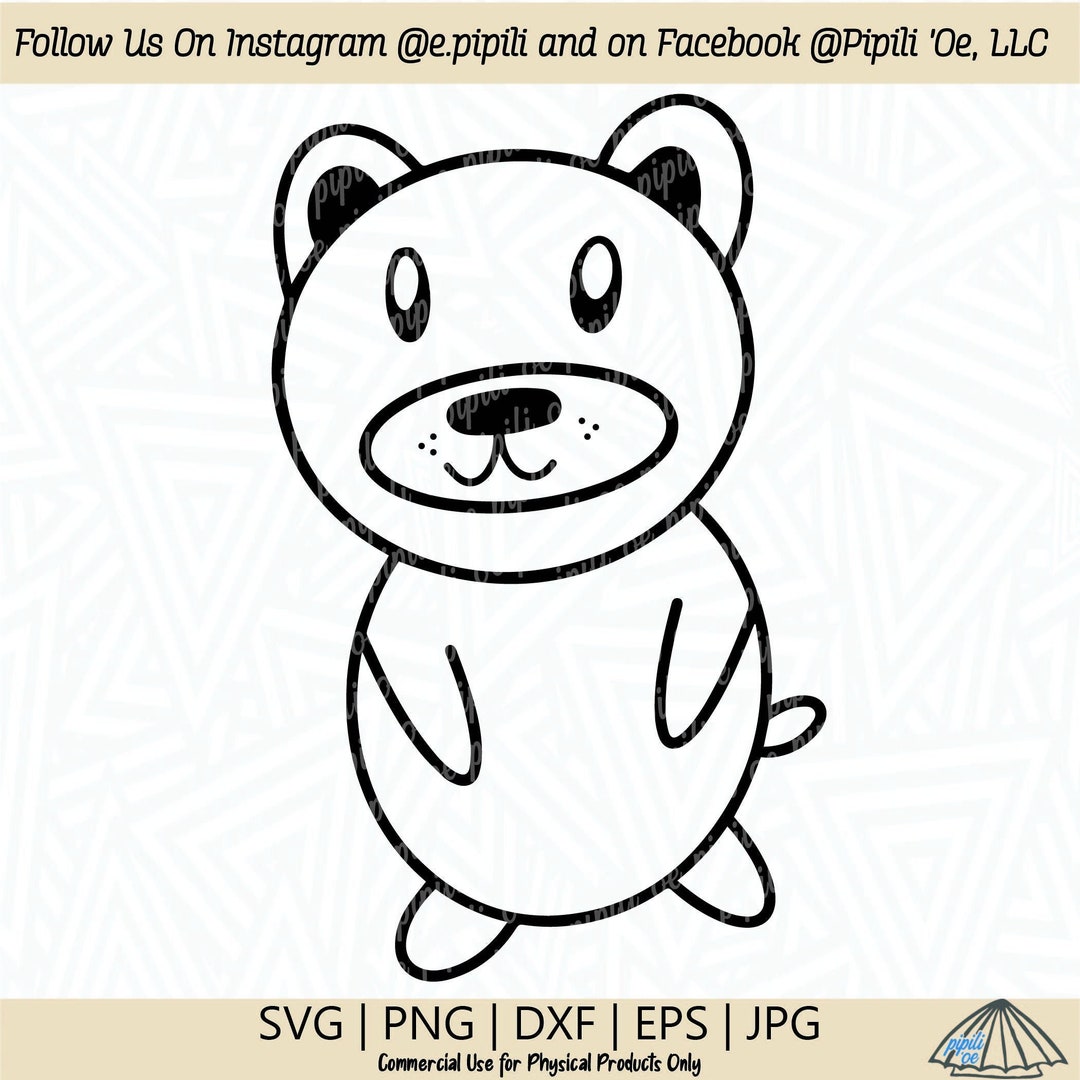 Teddy Bear SVG Stuffed Animal SVG Children Toy SVG Digital Download ...