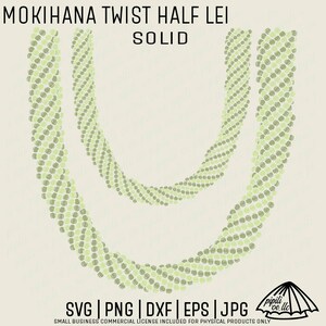Mokihana Twist Half Lei SVG - Hawaii SVG - Kauai Lei SVG - Mokihana Lei ...