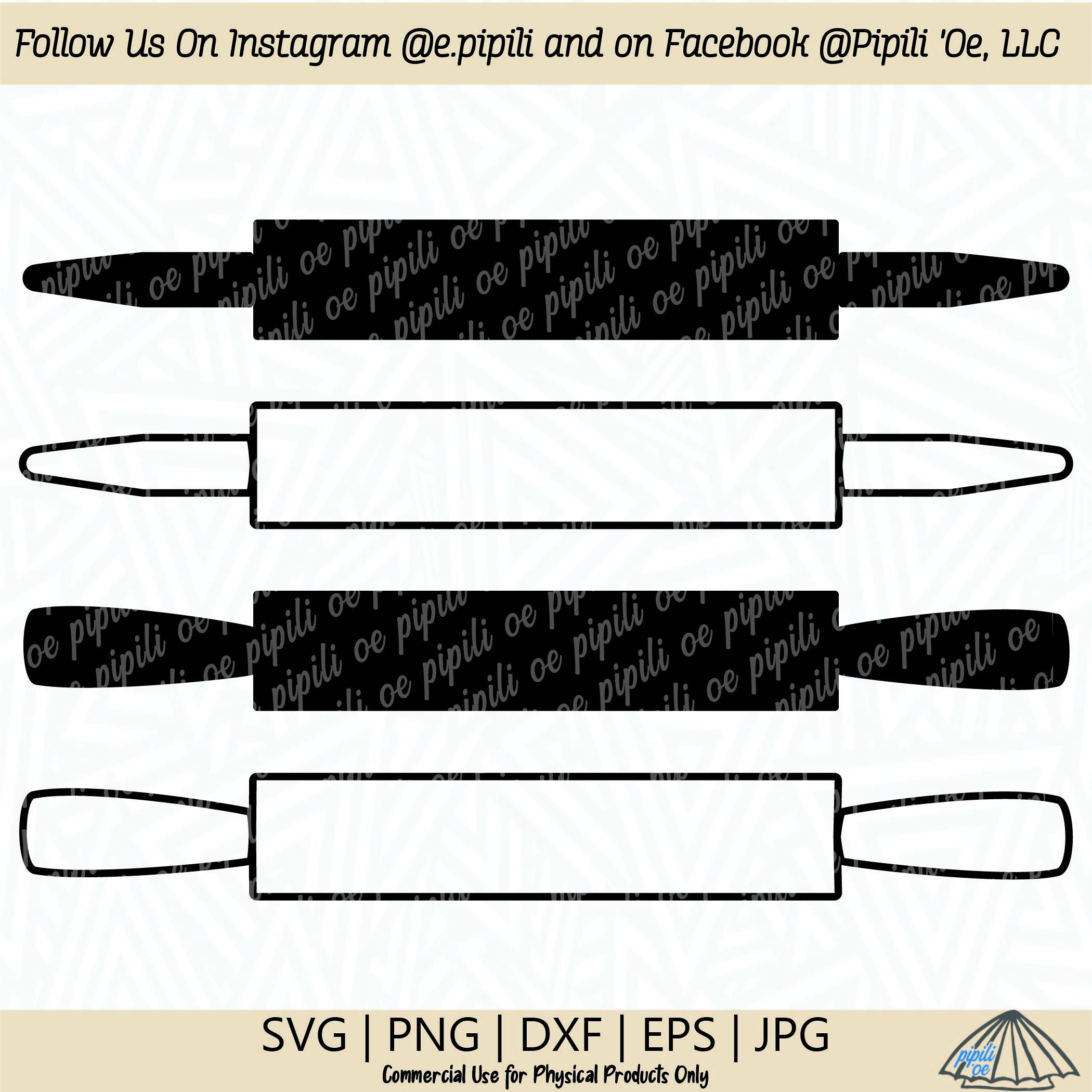 Rolling Pin SVG Wooden Rolling Pin SVG Kitchen Utensil SVG - Etsy