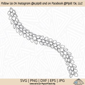 Niihau Shell Lei Curved SVG - Niihau Shell Necklace Cut File - Digital ...