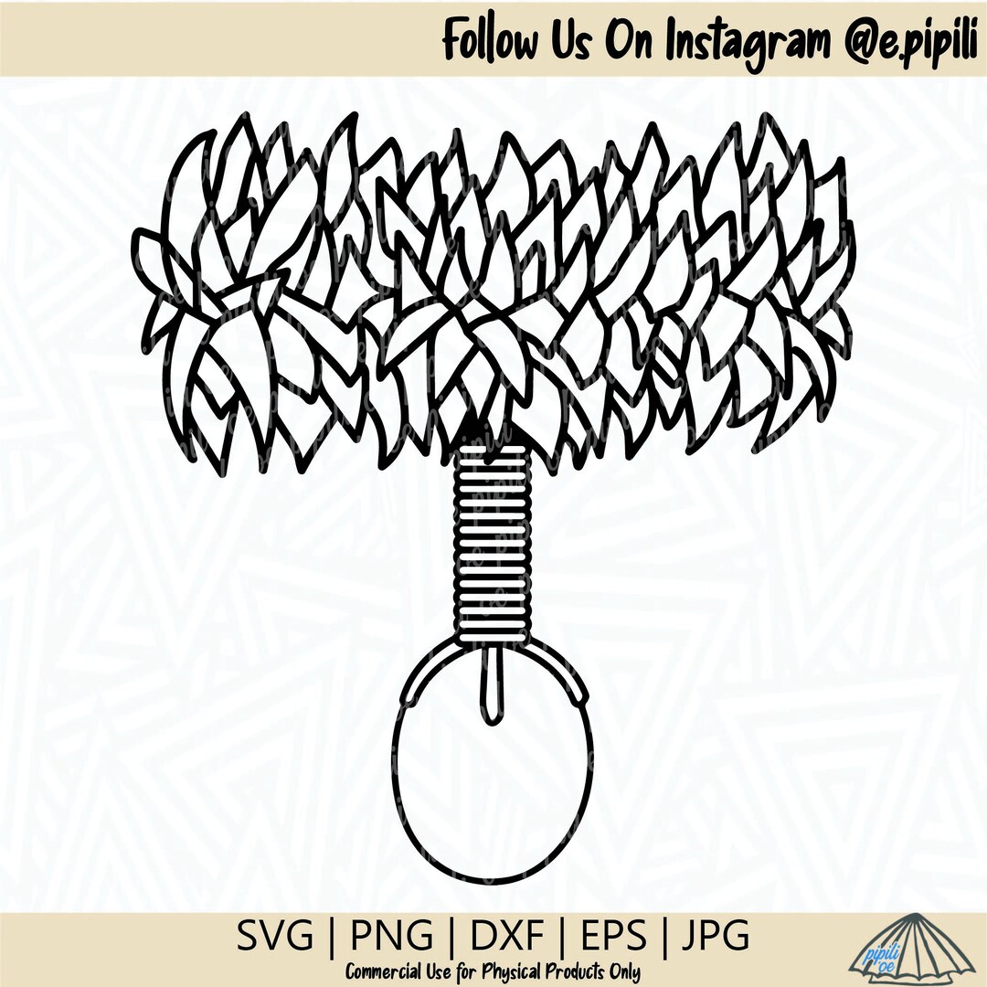 Hand Drawn Uliuli SVG - Hula SVG - Hawaii SVG - Uliuli Clip Art ...