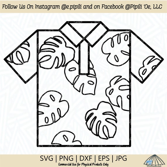 Hawaiian Shirt Coloring Pages Printable