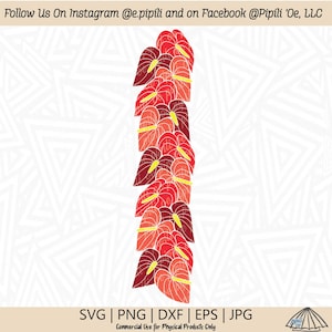 Anthurium Lei Section SVG - Anthurium Clip Art - Digital Download ...