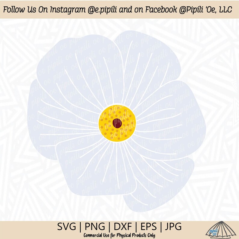 Pua Kala Flower SVG Flower SVG Hawaiian Poppy SVG - Etsy