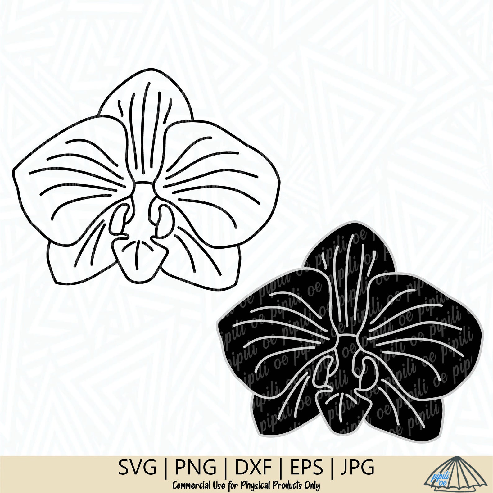 Orchid SVG Flower SVG Plant SVG Orchid Png Orchid Cut - Etsy
