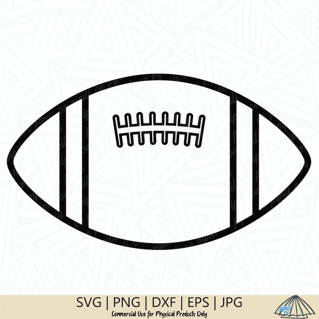 Football SVG - Football Outline SVG - Sports SVG - Football Cutting ...