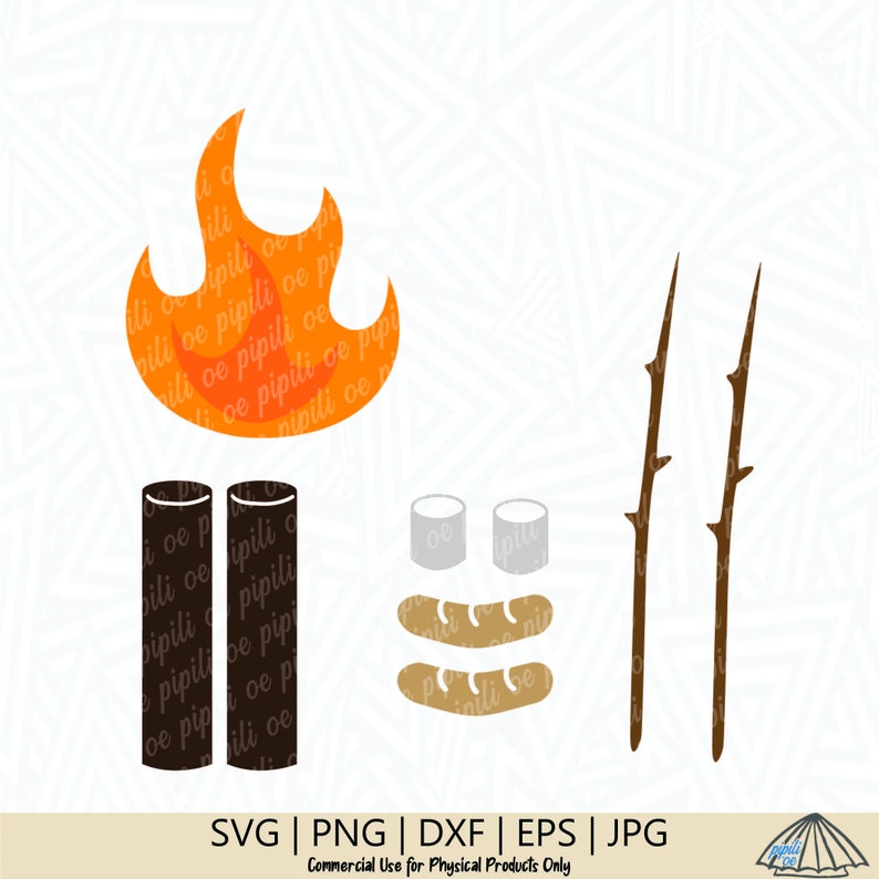 Campfire Bundle SVG Scrapbook SVG Camping SVG Campfire | Etsy