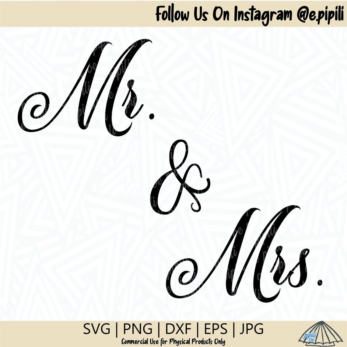 Mr. & Mrs. SVG Word Art SVG Wedding SVG Reception Svg - Etsy