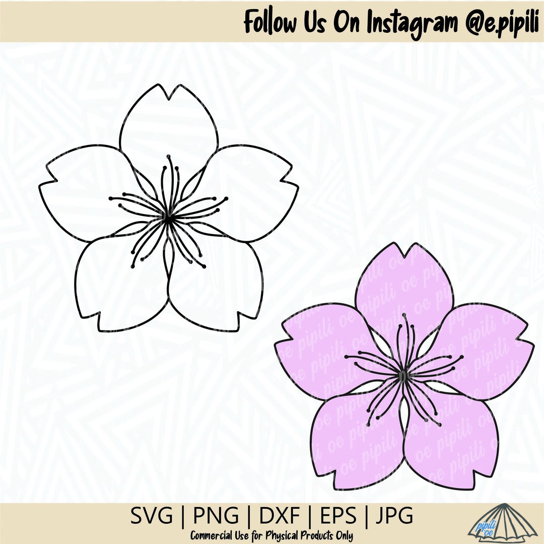 Sakura Flower SVG - Cherry Blossom SVG - Flower SVG - Plant Svg ...