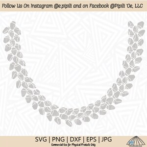 Niihau Shell Lei SVG - Niihau Shell Necklace Cut File - Digital ...