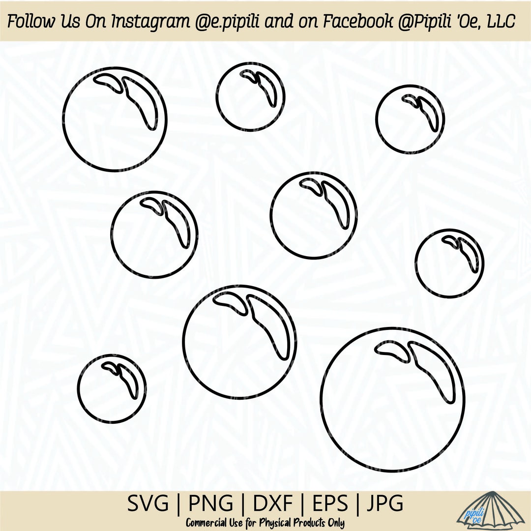 Bubbles Outline SVG - Bubbles SVG - Bubbles Clip Art - Bubbles Cut File ...