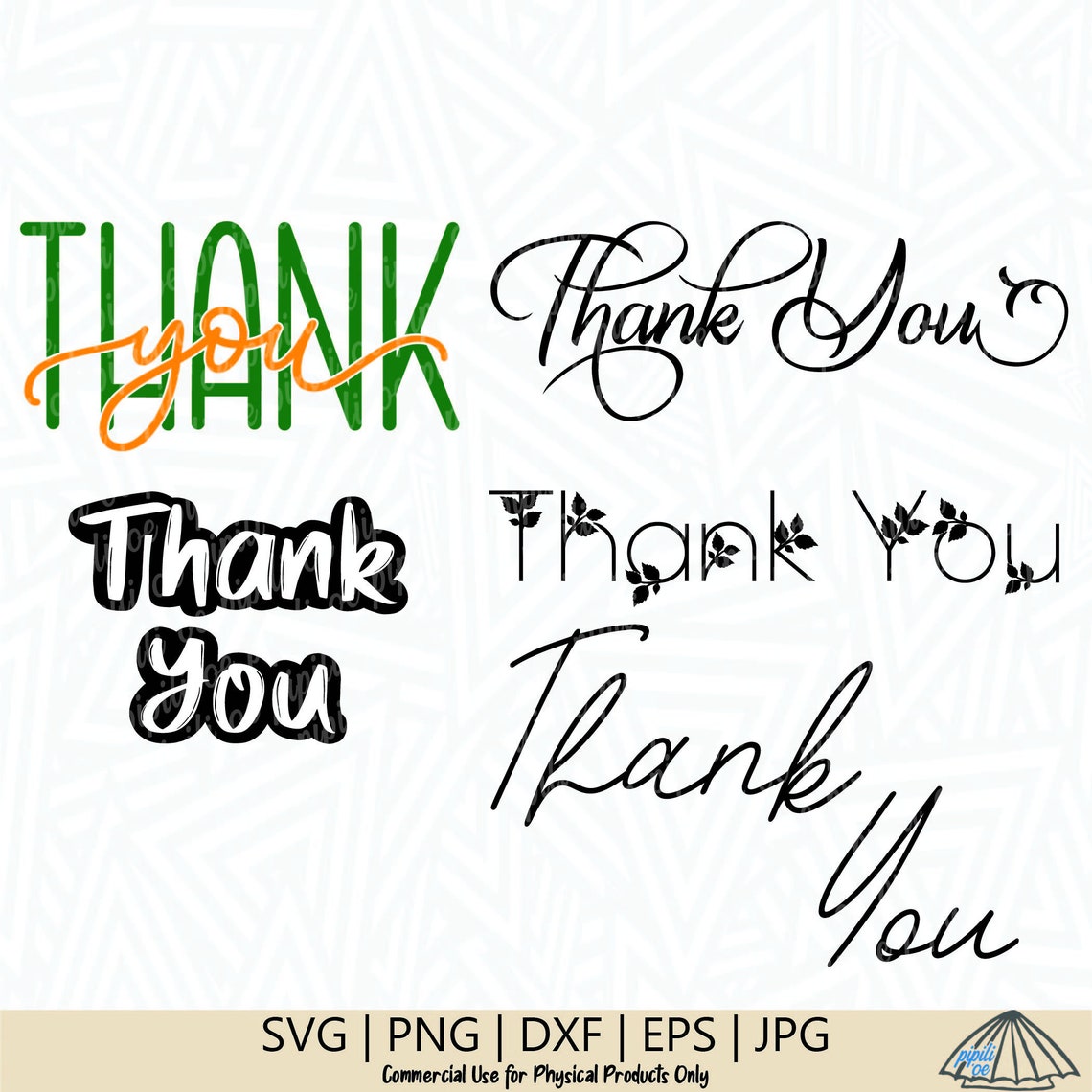 Thank You Bundle SVG - Thank You SVG - Sayings SVG - Thank You Cut File ...