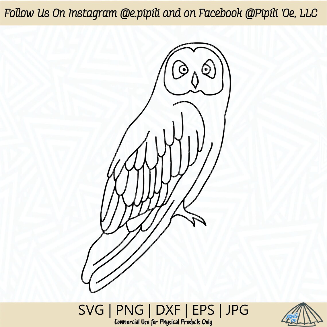 Pueo Owl SVG Owl SVG Owl Drawing SVG Pueo Svg Hawaii - Etsy Hong Kong