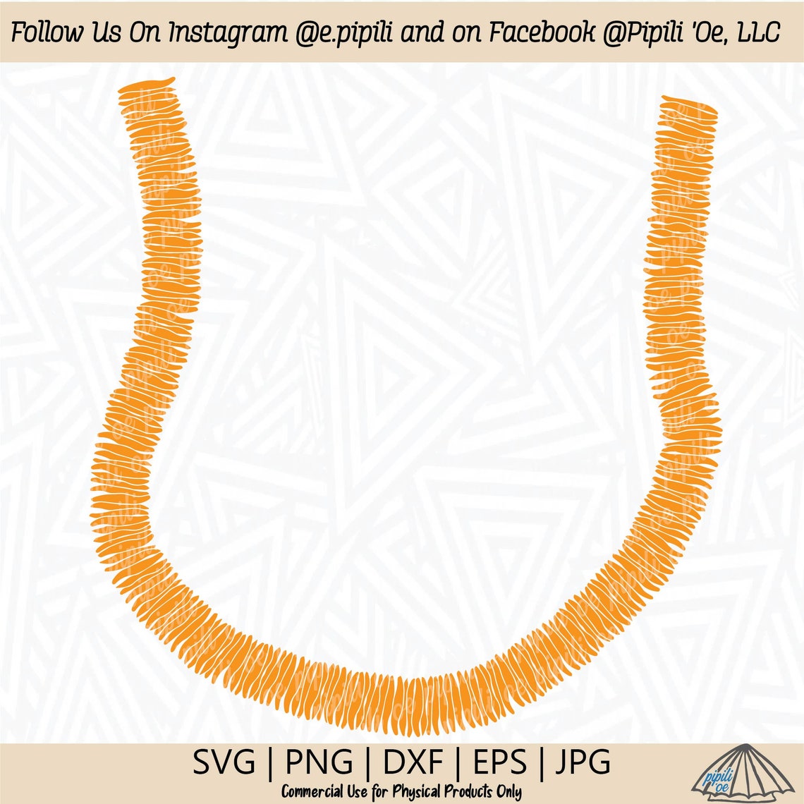 Single 'ilima Lei SVG - 'ilima Lei SVG - 'ilima Flower SVG - Digital ...