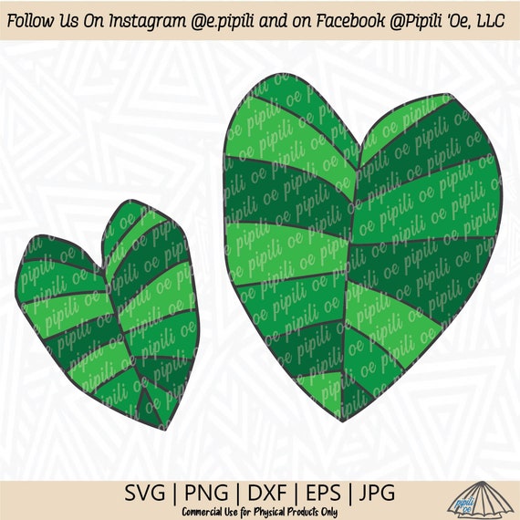 Colorful Kalo Leaf SVG Kalo Leaf SVG Taro Leaf SVG - Etsy