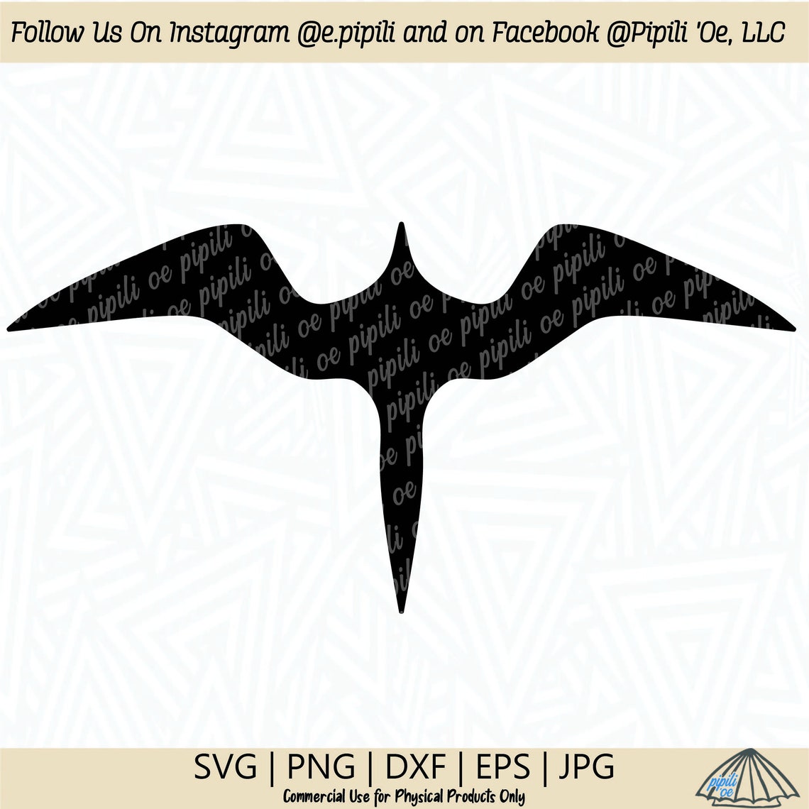 Bird Silhouette SVG - Iwa Bird SVG - Hawaii Bird Svg - Great Frigate ...